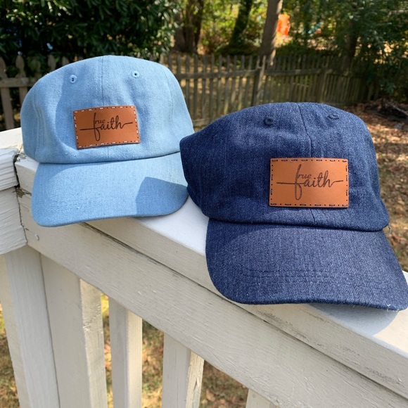 true faith brand | Accessories | Denim Dad Hats | Poshmark